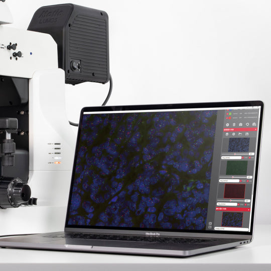 LUMOS LED High Powered Fluorescence Light Source | Motic Microscopes